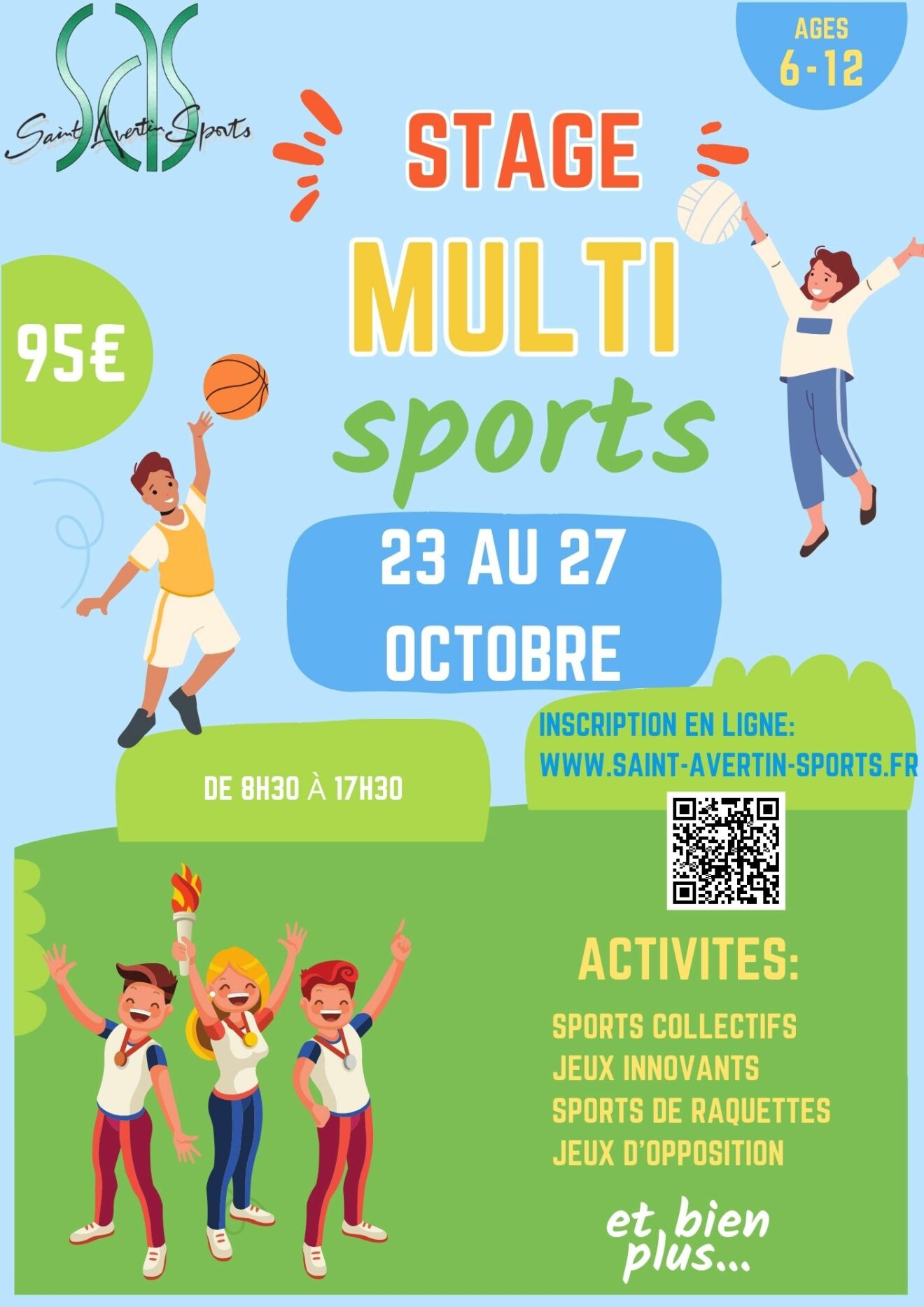 Stage Multi Activités d’Automne – SAINT-AVERTIN SPORTS